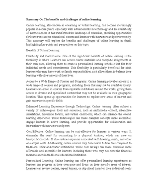 Summary on The role of standardized testing in education - Proponents ...