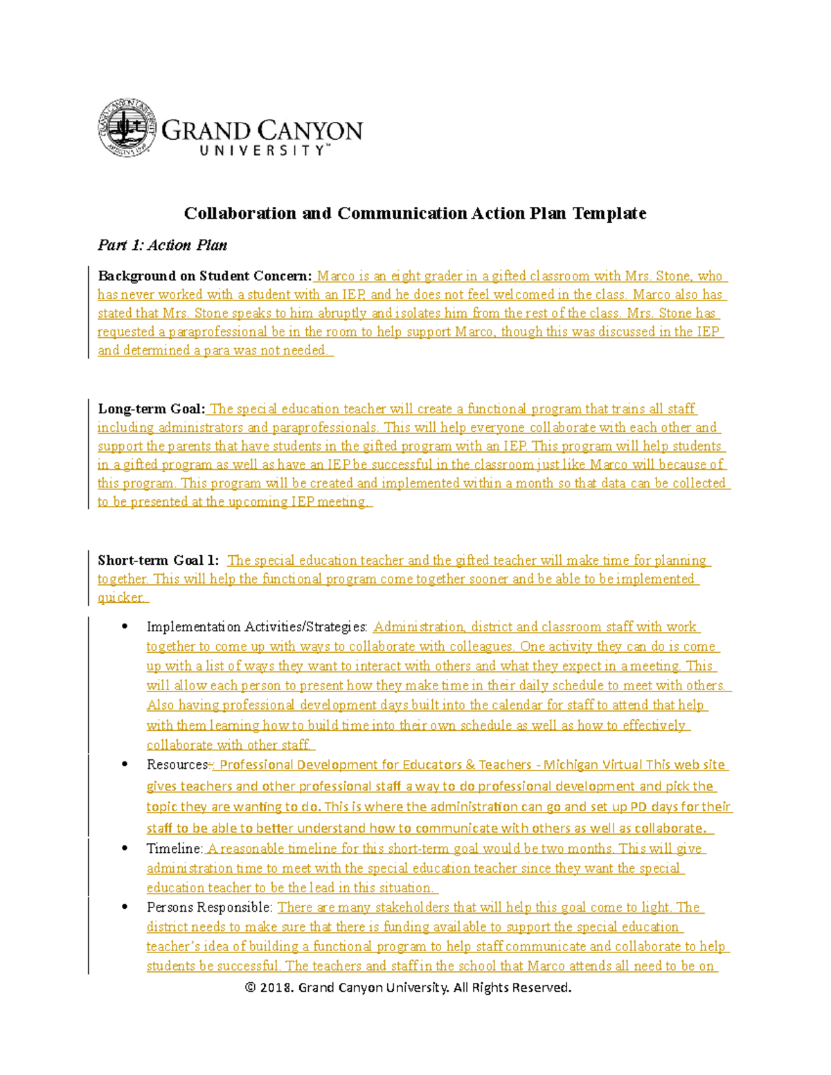 week 7benchmark SPD 310 - Collaboration and Communication Action Plan ...