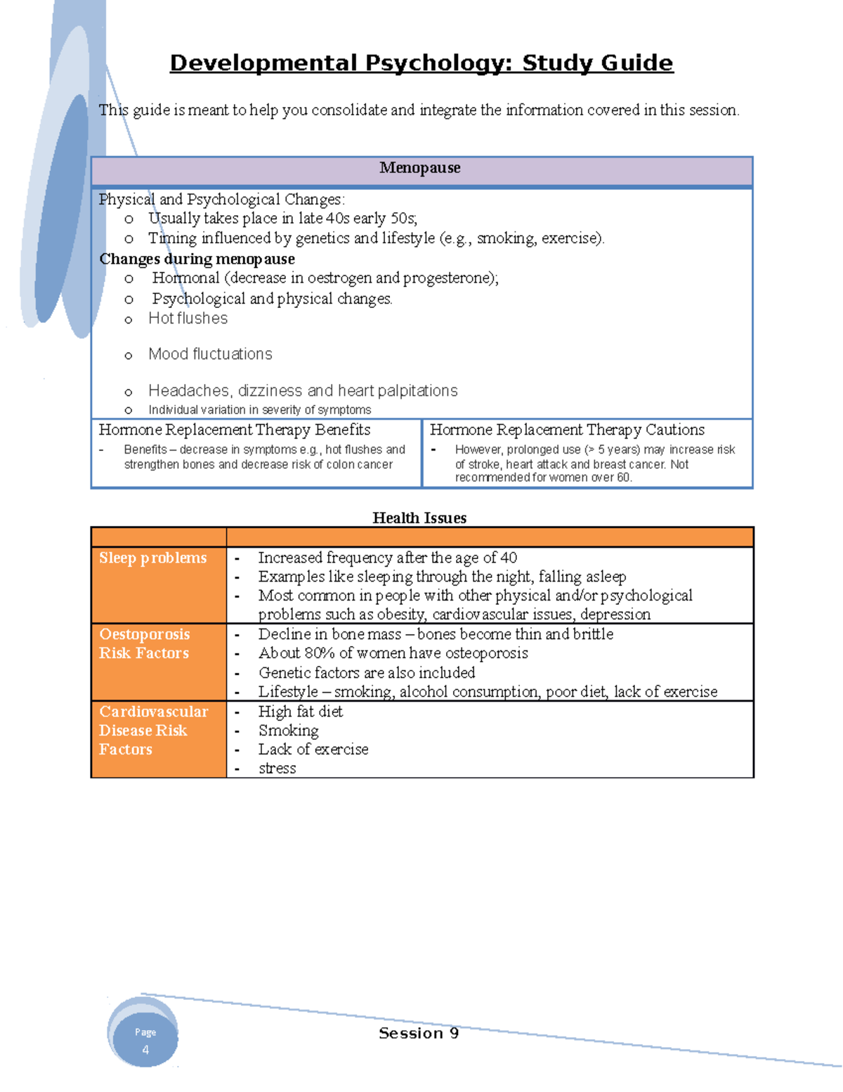 Session 9 Study Guide - ####### Page This guide is meant to help you ...