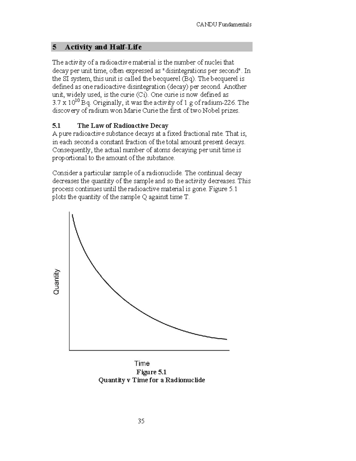 Half life example - Electronics - 5 Activity and Half-Life The activity ...