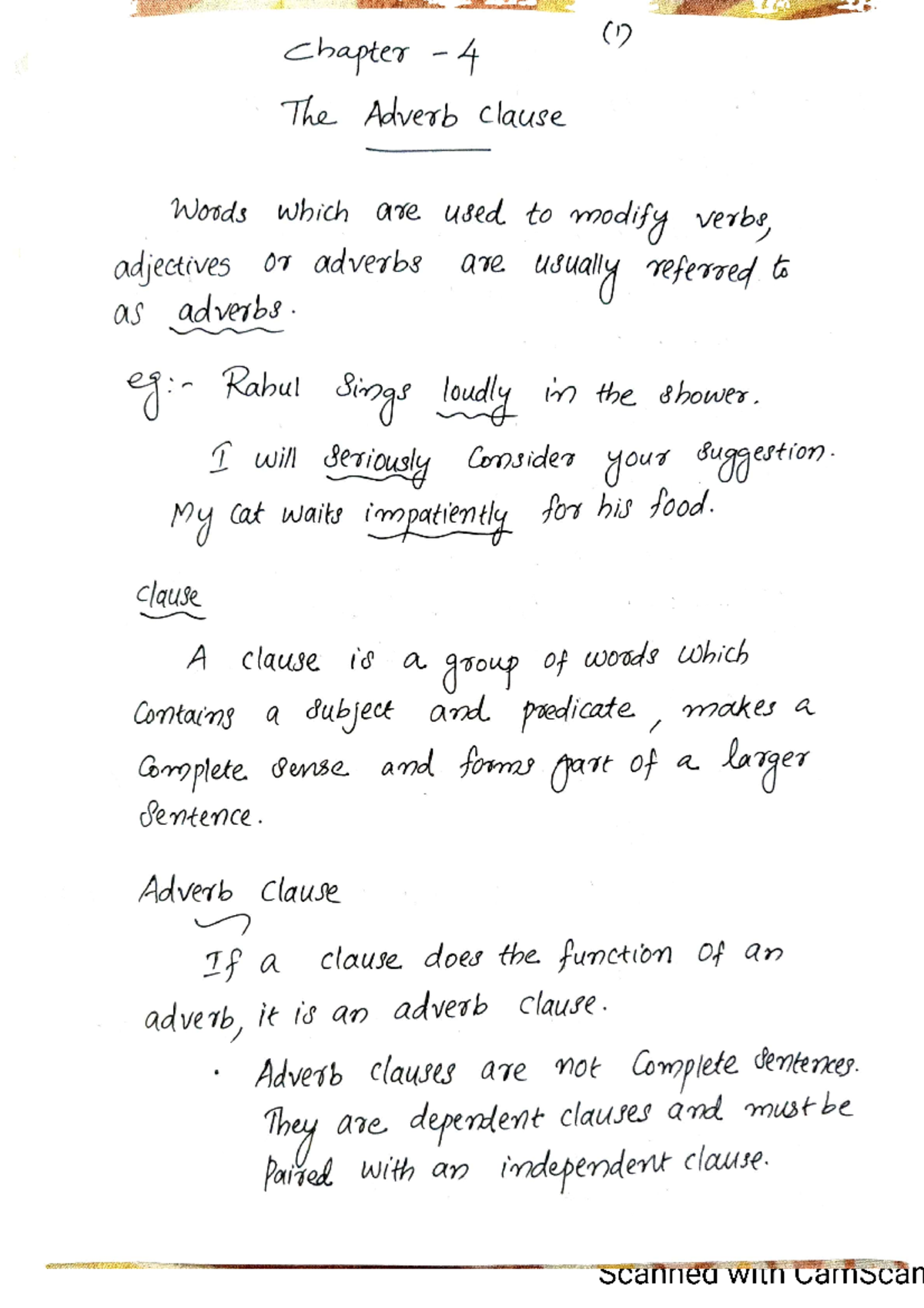 Adverb English Grammar - Studocu