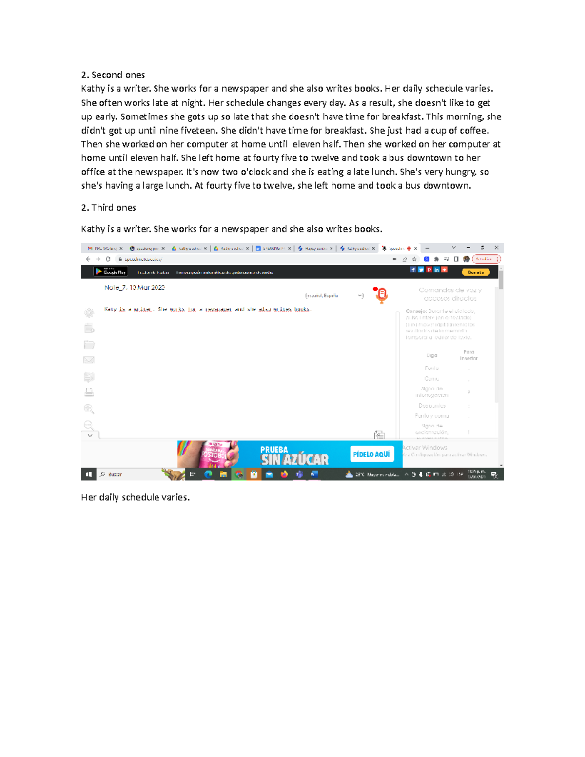 Nancy mosquera - hoja de vida - Second ones Kathy is a writer. She ...