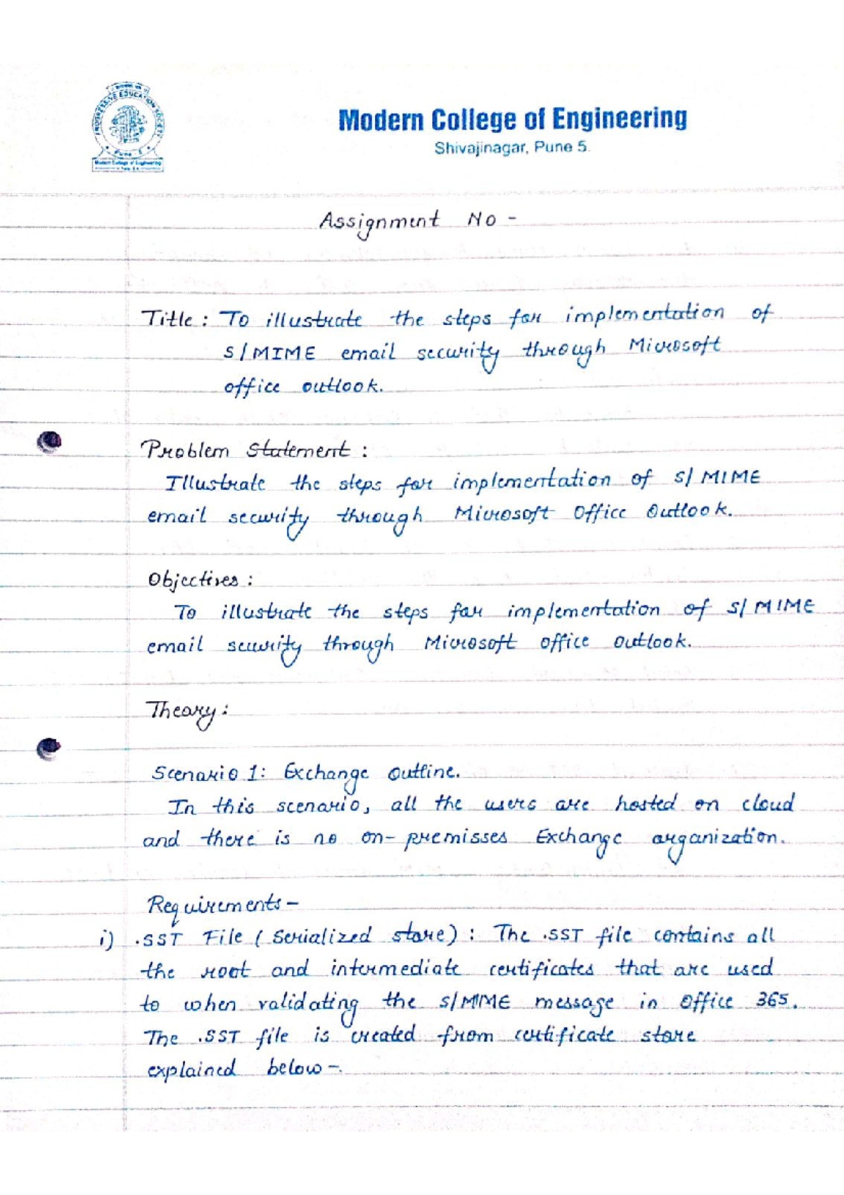 CNS Assignment 16 - Computer Science - Studocu