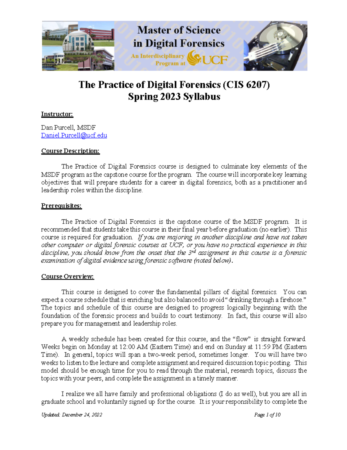 DATABASE ADMINISTRATION ee - The Practice of Digital Forensics (CIS ...