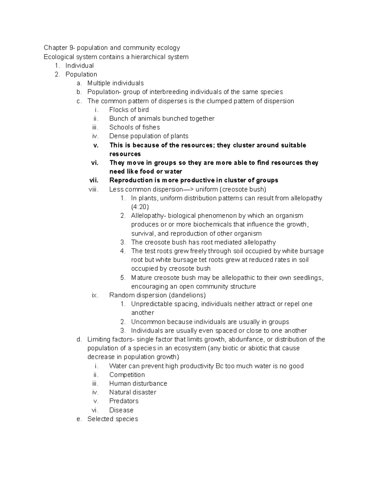 Chapter 9- Ecology - Chapter 9- population and community ecology ...