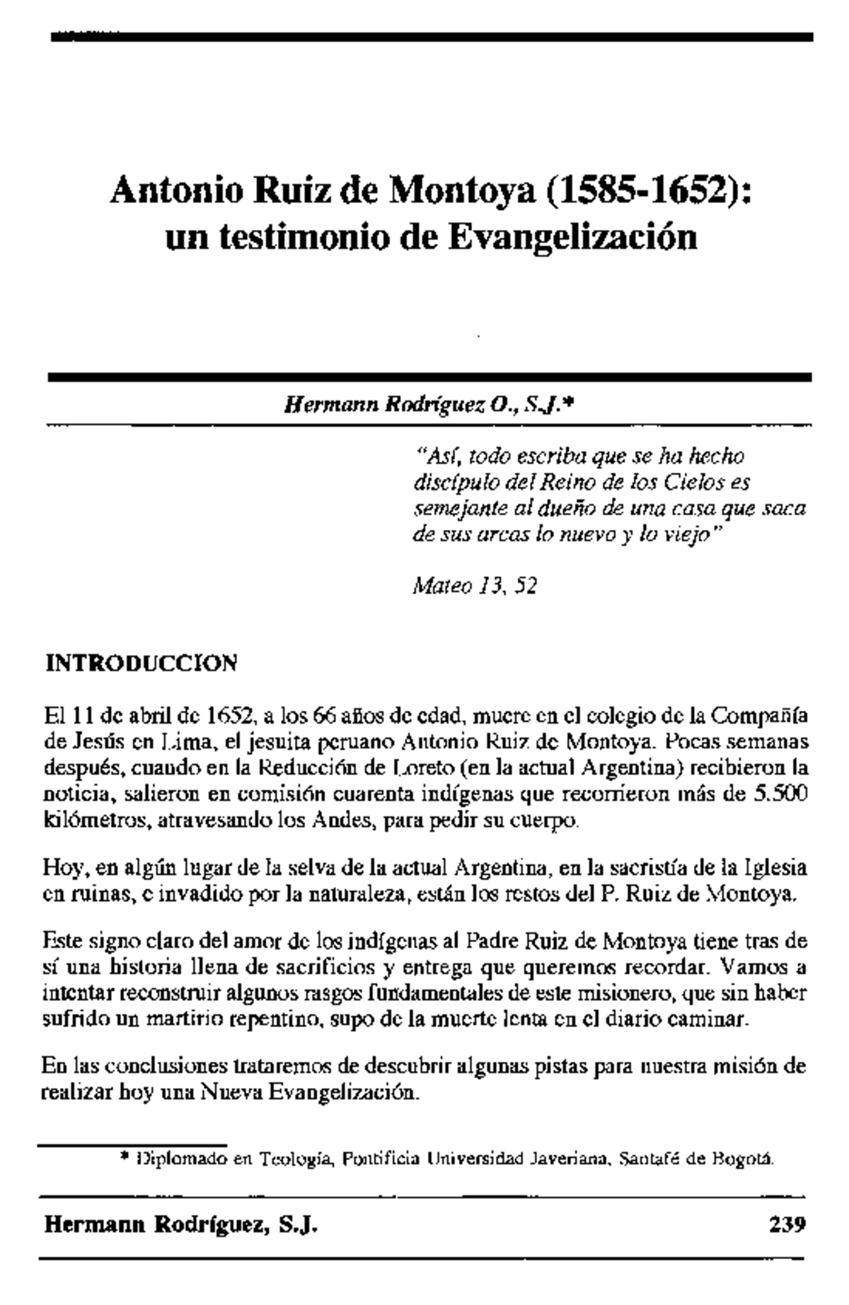 Hermann - Grade: A - Antonio Ruiz de Montoya (1585-1652): un testimonio ...