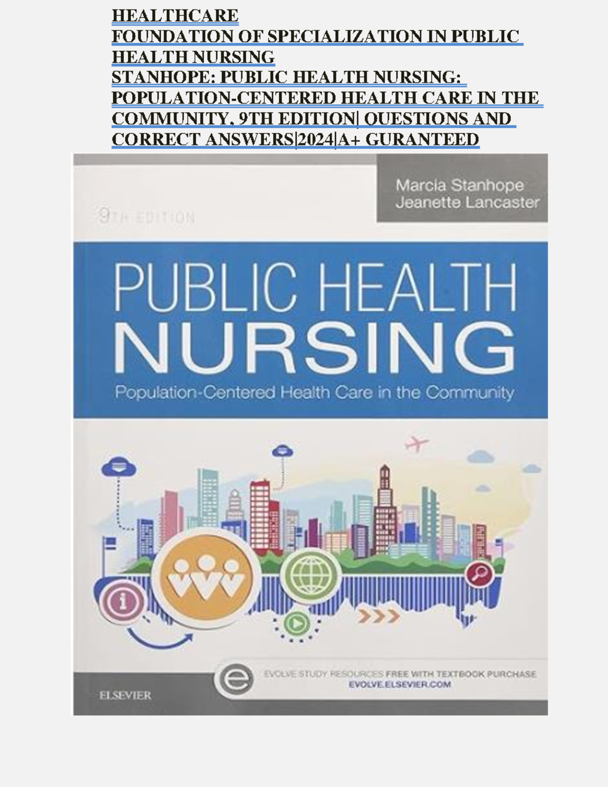 Healthcare - HEALTHCARE FOUNDATION OF SPECIALIZATION IN PUBLIC HEALTH ...