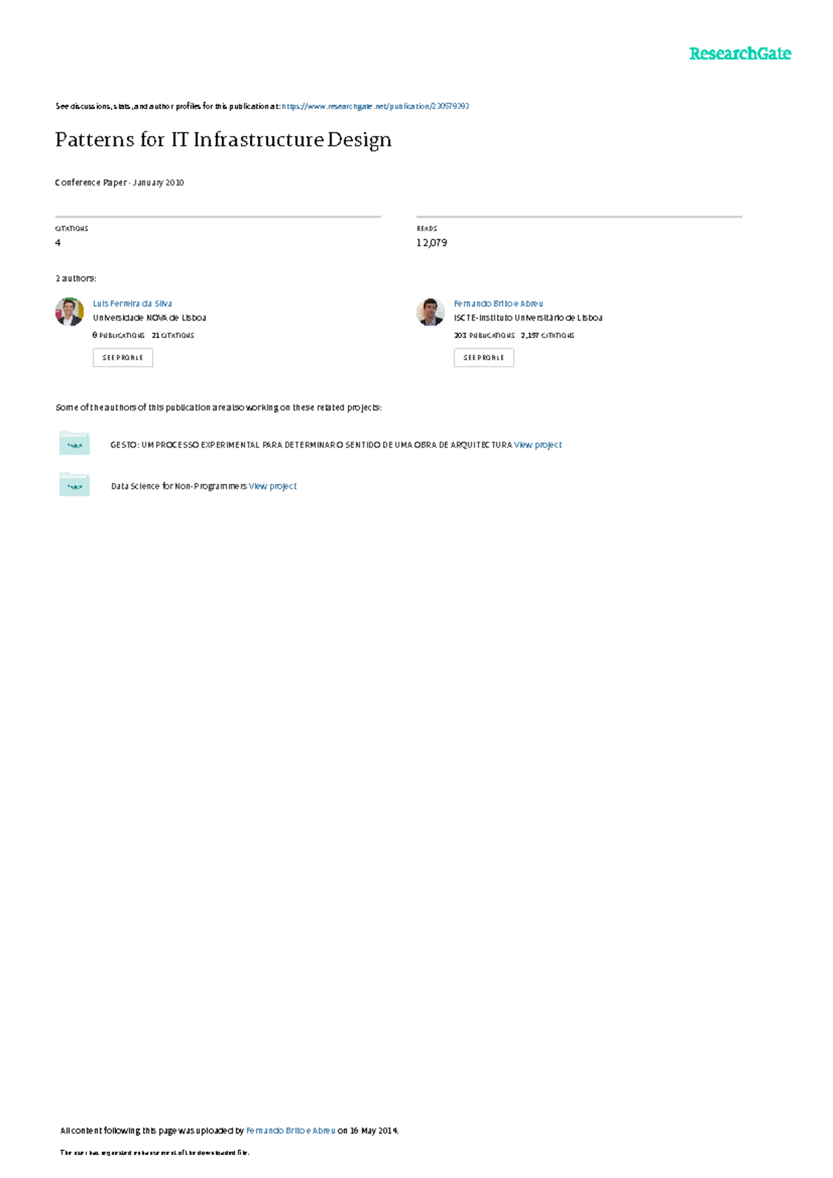 Patterns for IT Infrastructure Design - See discussions, stats, and ...