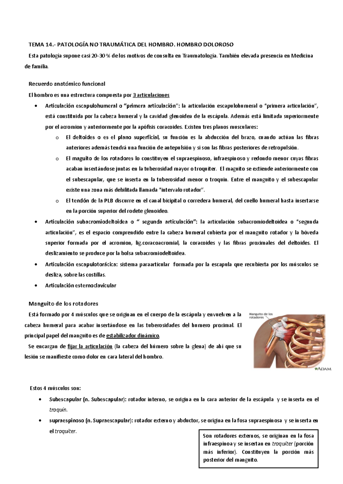 420-2014-03-28-14 Hombro doloroso - TEMA 14.- PATOLOGÍA NO TRAUMÁTICA ...