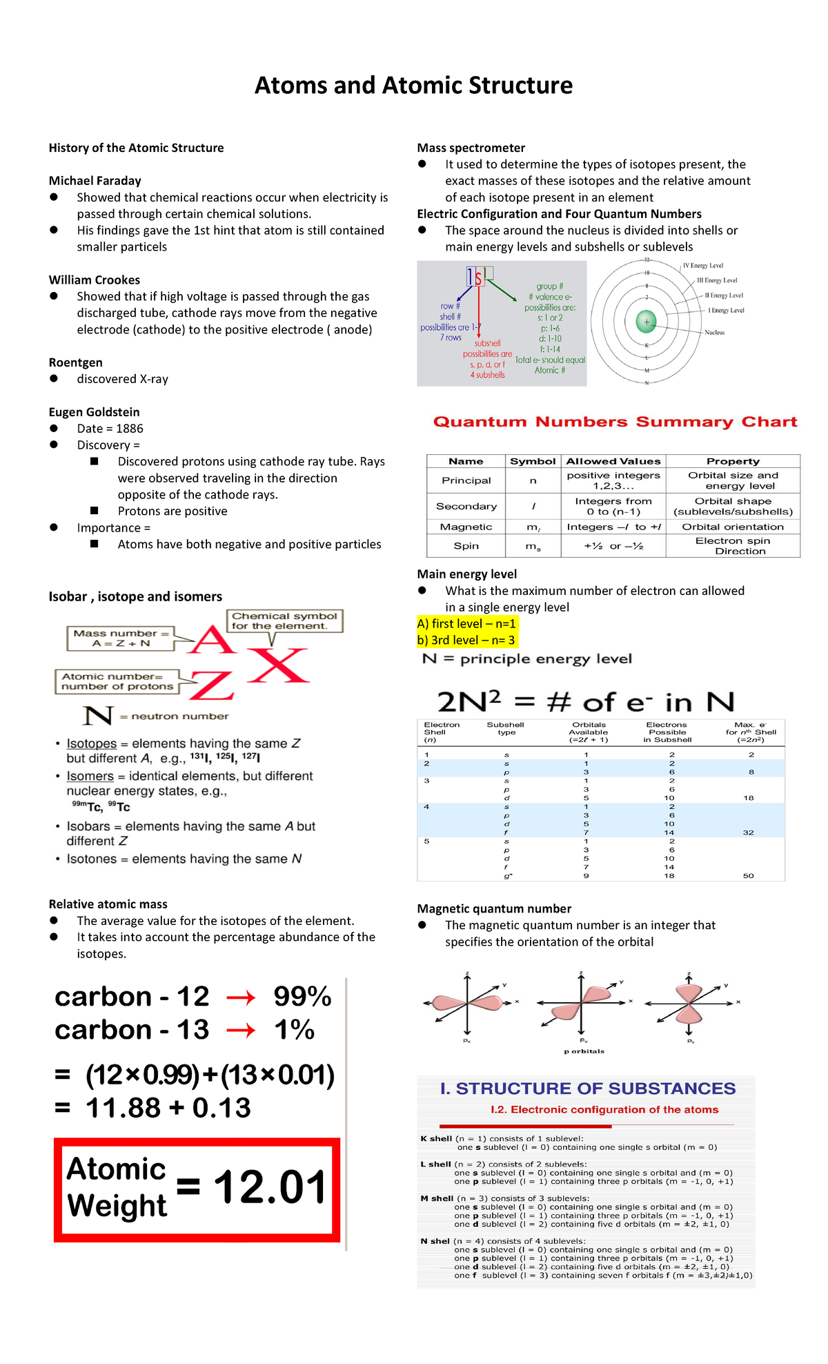 Atoms and Atomic Structure - Atoms and Atomic Structure History of the ...