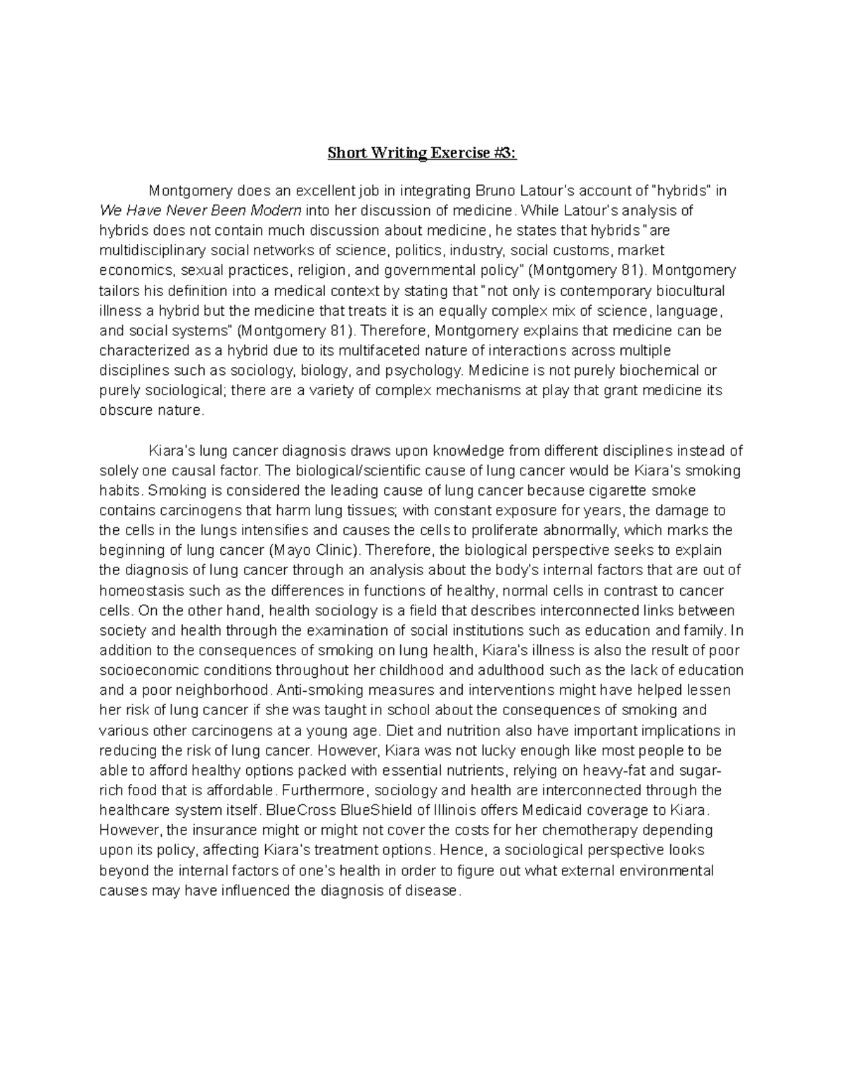 SWE 3 Example - template - Short Writing Exercise #3: Montgomery does ...