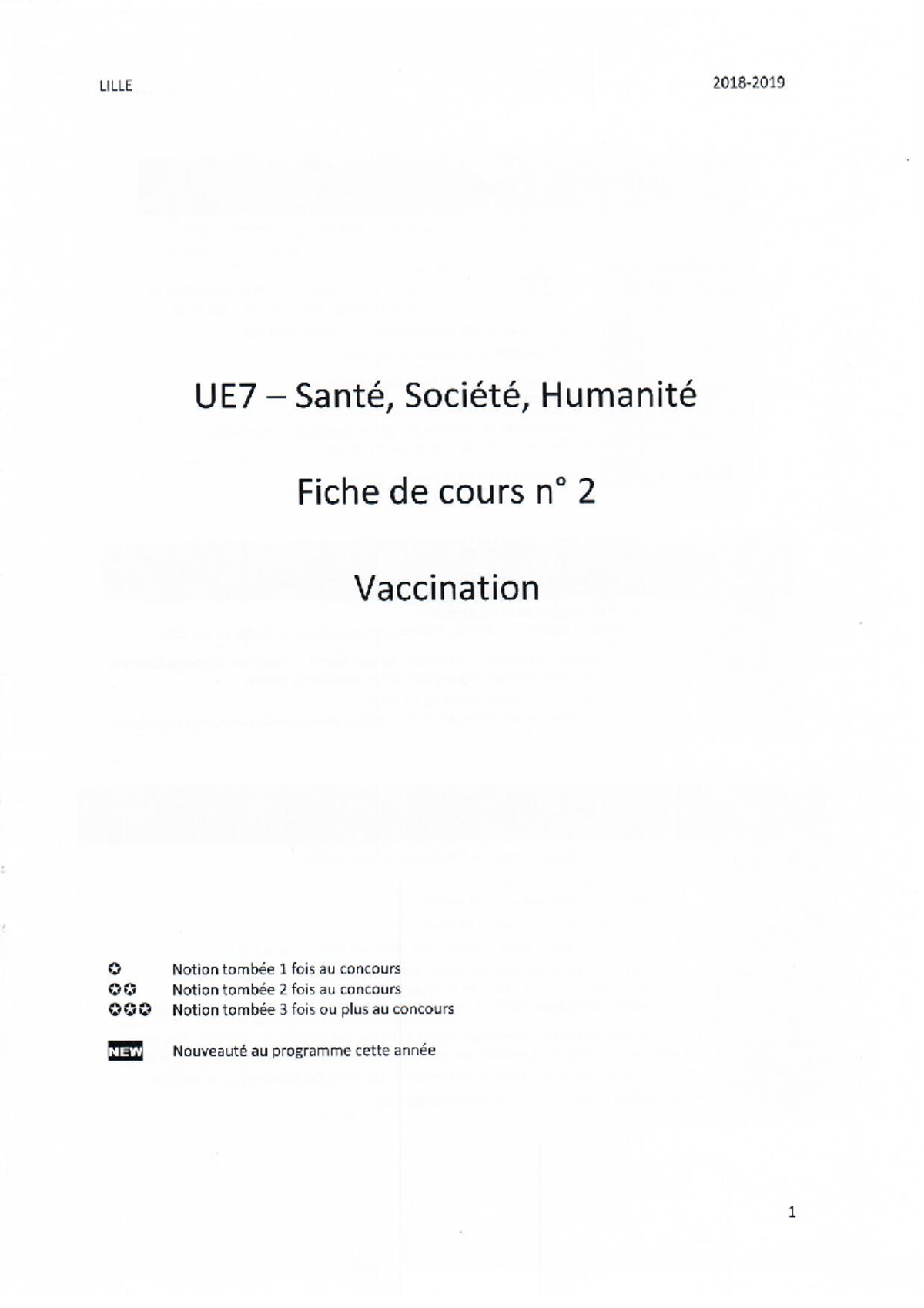 FC2 vaccination - supmed - paces - ue7 - Studocu