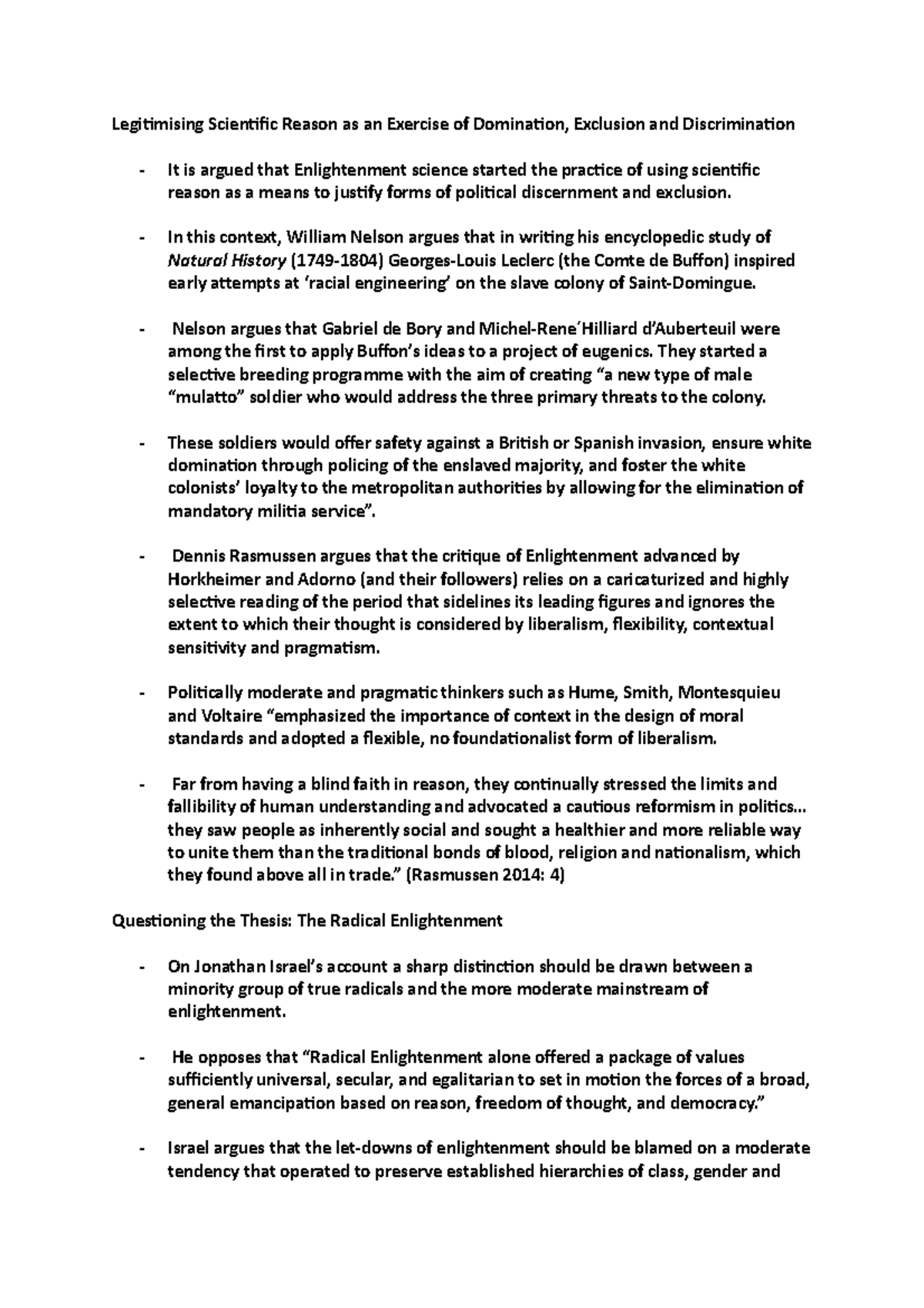 Legitimising Scientific Reason as an Exercise of Domination, Exclusion ...