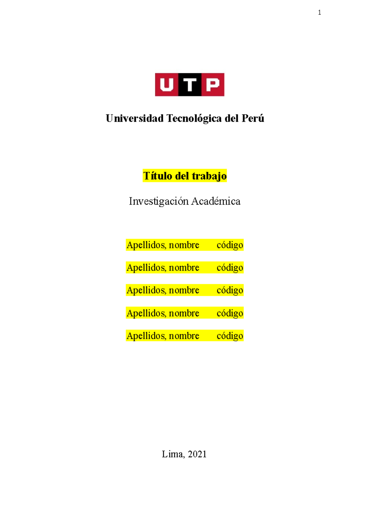 Aaaaaaaaspectos formales de la entrega final UTP - Universidad ...