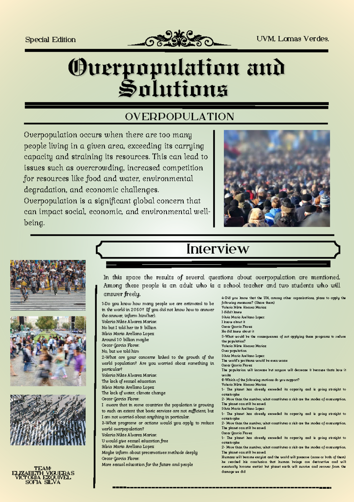 Overpopulation - OVERPOPULATION Overpopulation occurs when there are ...