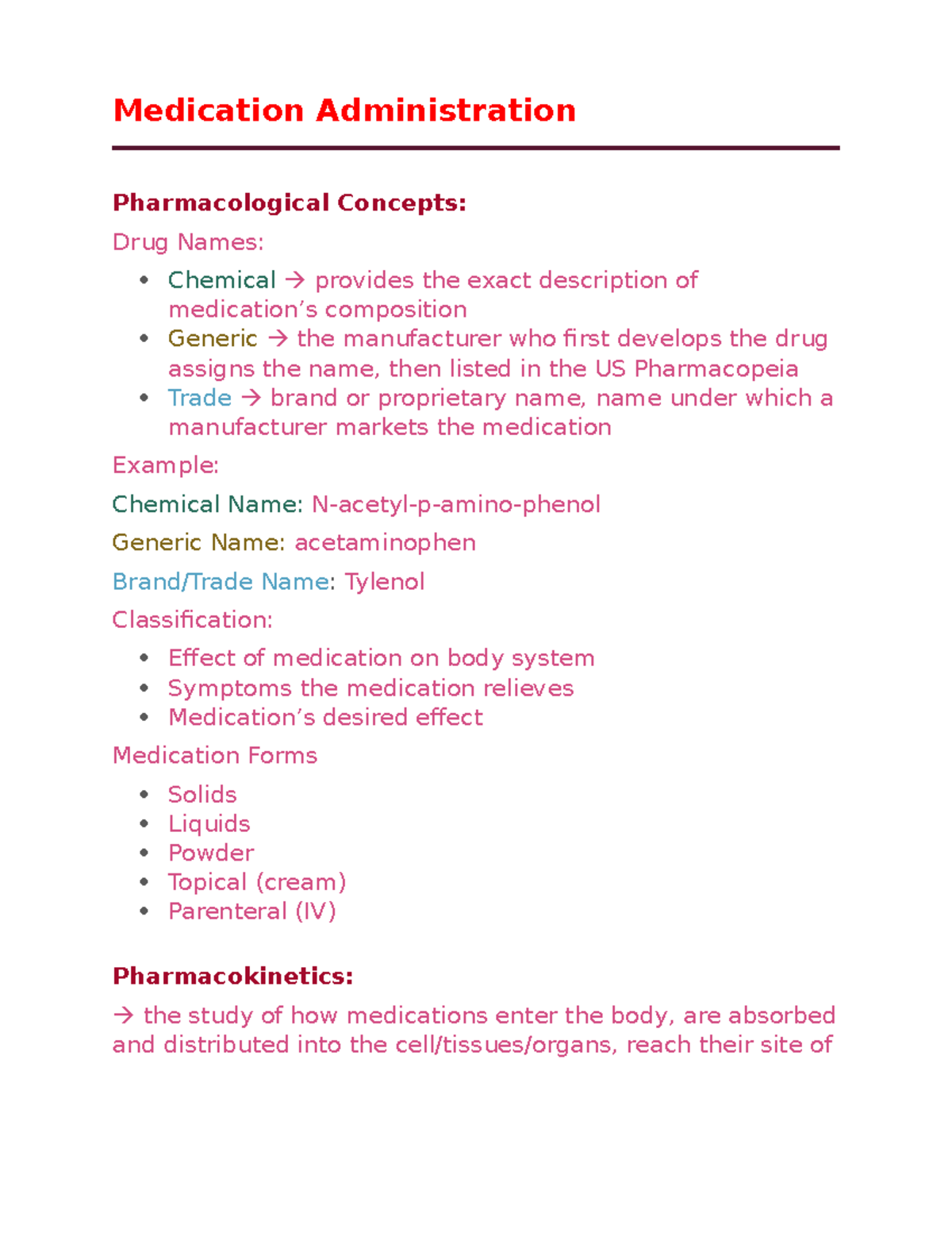 Medication Administration.docx - Medication Administration ...