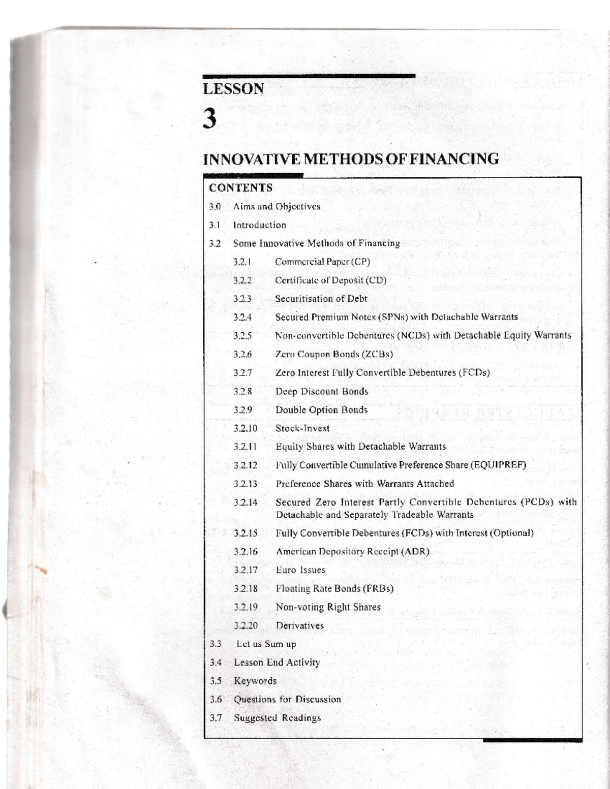 Innovative Method OF Financing - ####### INNOVATIVE METHODS OF ...