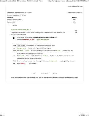 Classwork 3 G - eing happy Happiness is w h e n w h a t y o u t h i n k ...