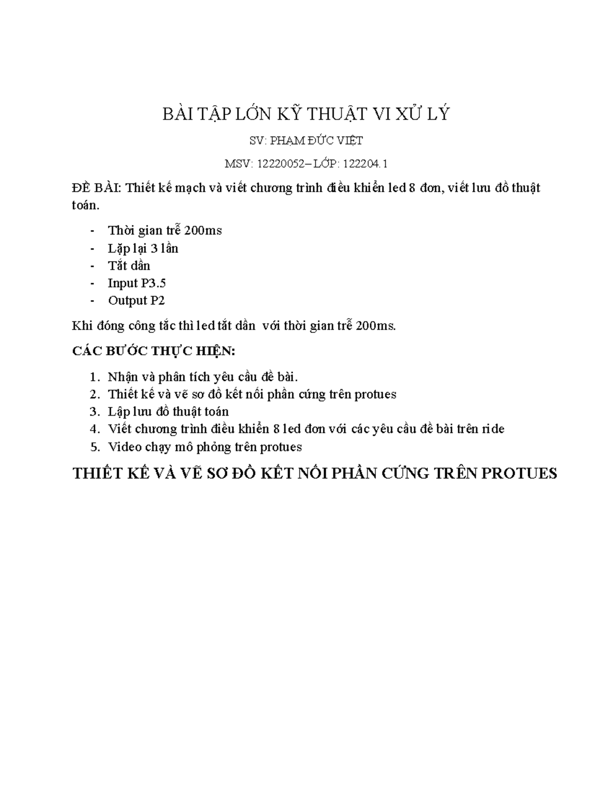 BTL VXL PHẠM-ĐỨC-VIỆT - deptraitainang - BÀI TẬP LỚN KỸ THUẬT VI XỬ LÝ SV: PHẠM ĐỨC VIỆT MSV ...