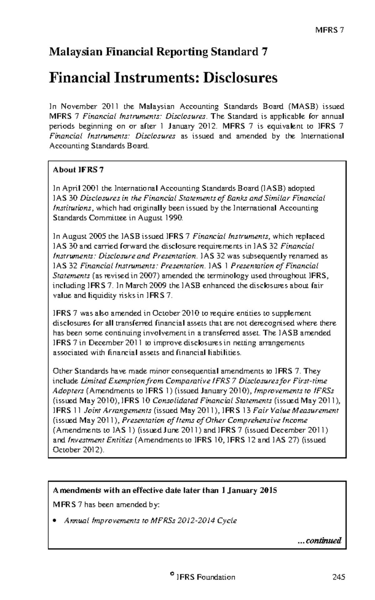 MFRS 7 042015 - FINANCIAL INSTRUMENTS - Malaysian Financial Reporting ...