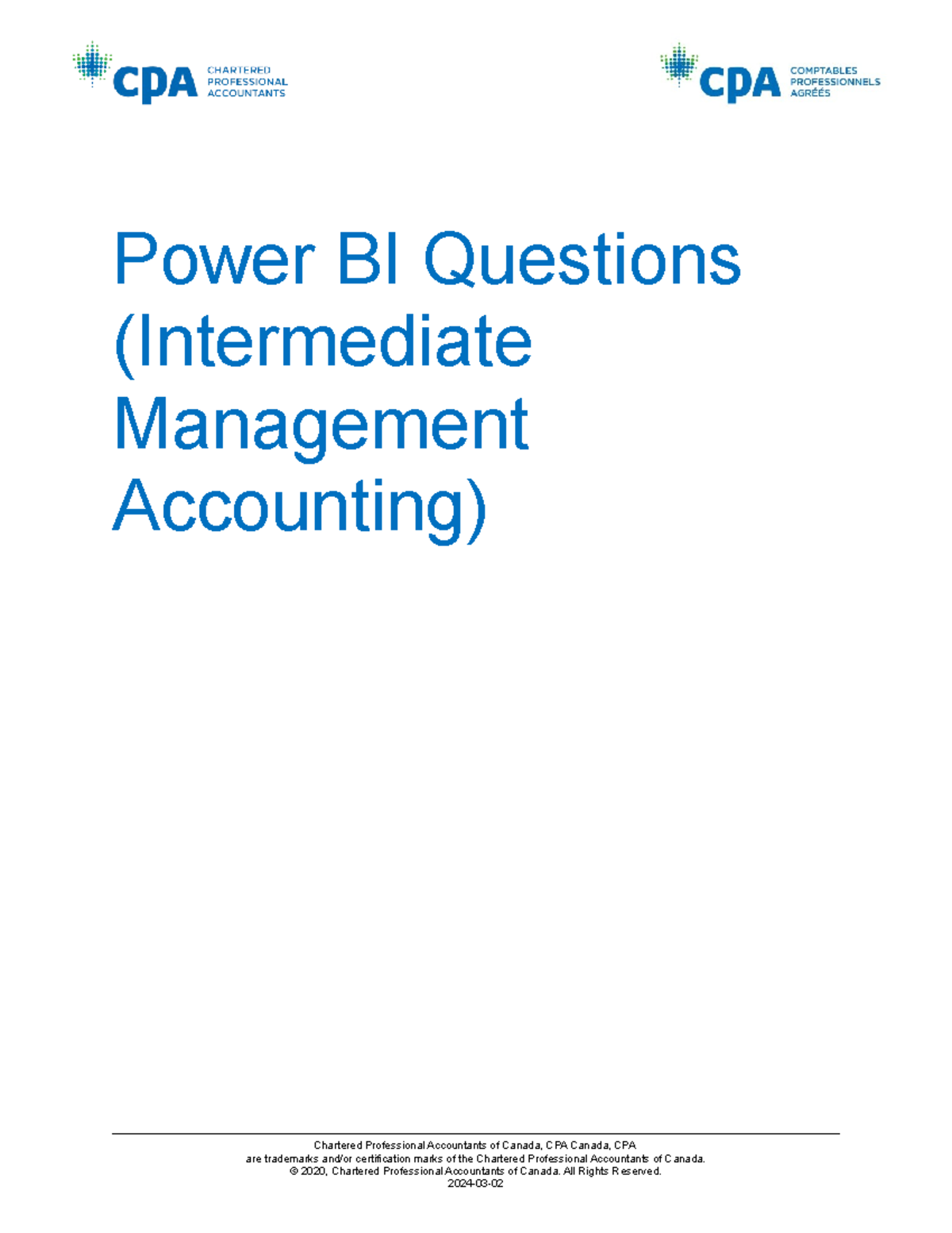 IMA Power BI Question - Fall 2022 - Power BI Questions (Intermediate ...