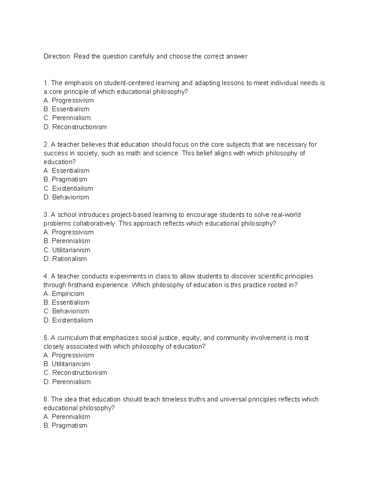 Lesson 2 - This set of practice materials includes multiple-choice ...