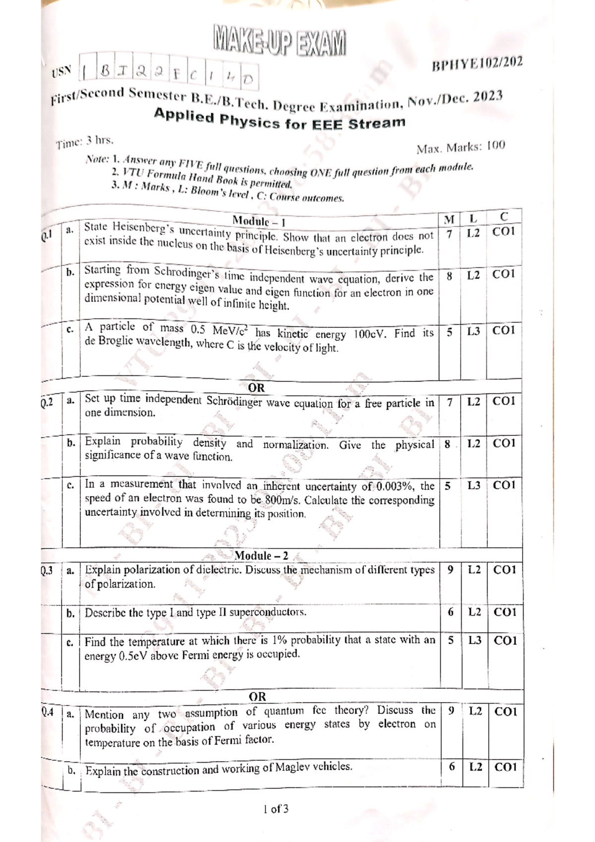 Physics for EEEmodule 3 for introduction to pythonmodule 3 for ...