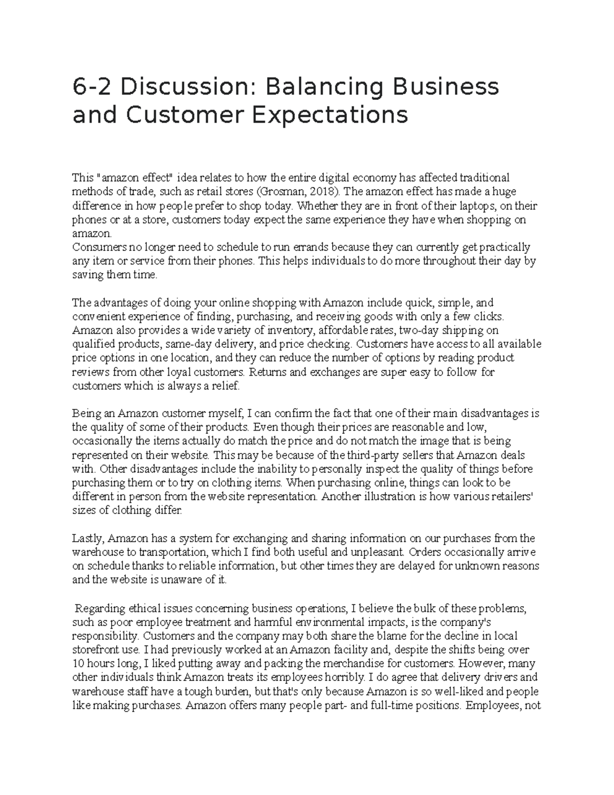 6-2 discussion - What are the positive and negative impacts of the ...