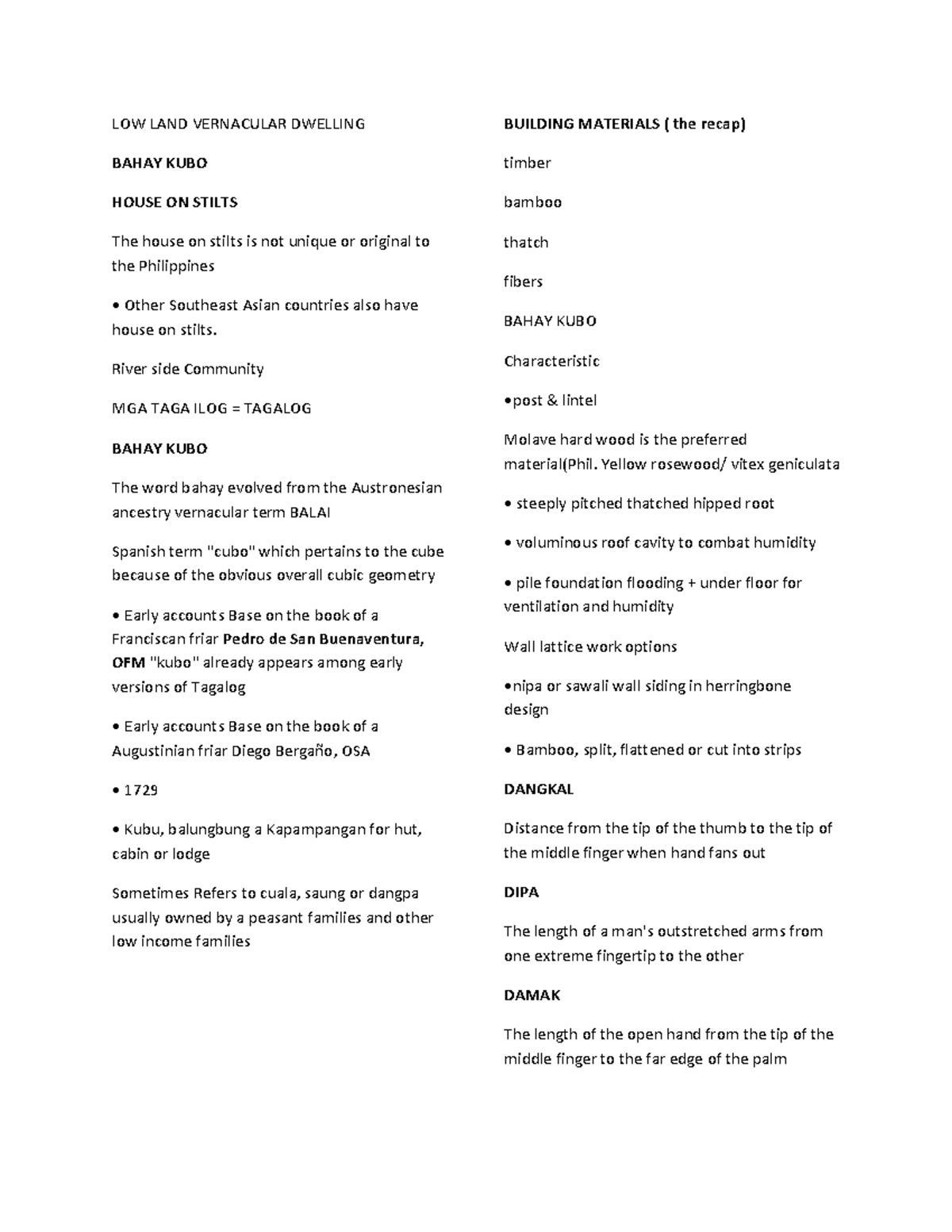 Bahay KUBO HOA 4 - REVIEWER - LOW LAND VERNACULAR DWELLING BAHAY KUBO ...