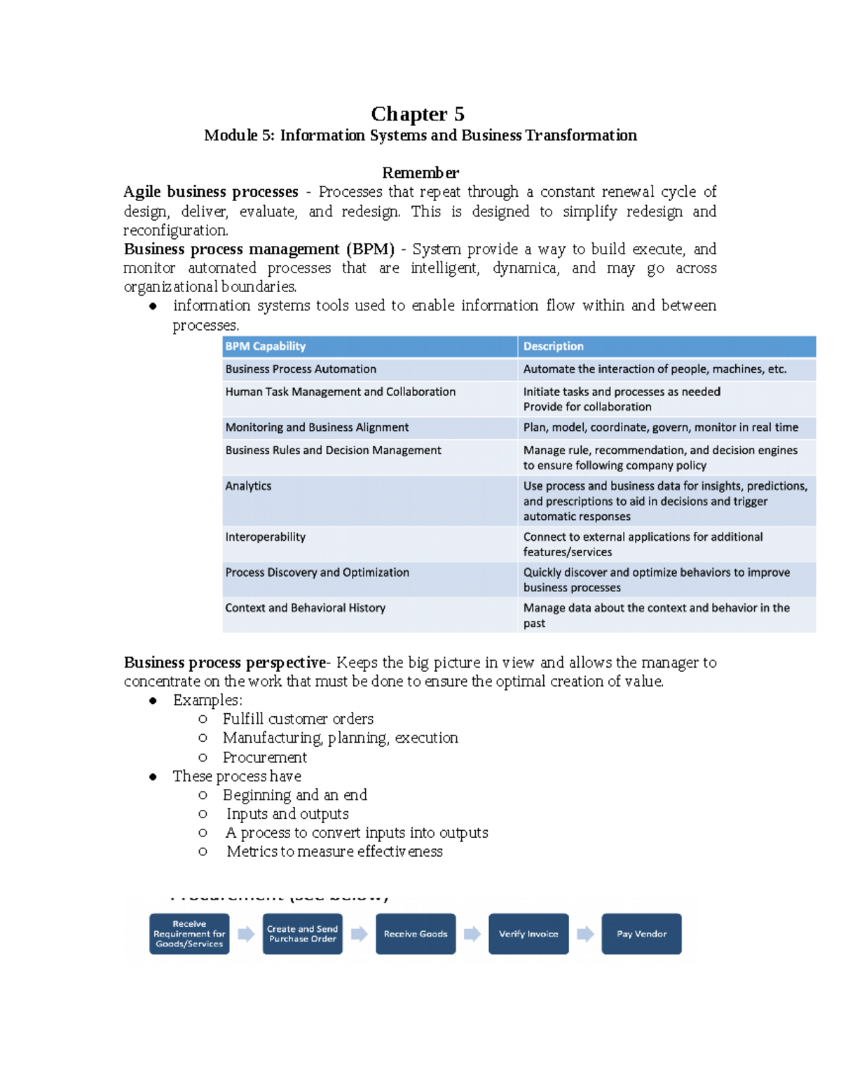 Critical Issues Ch 5 Information Systems and Business Transformation ...