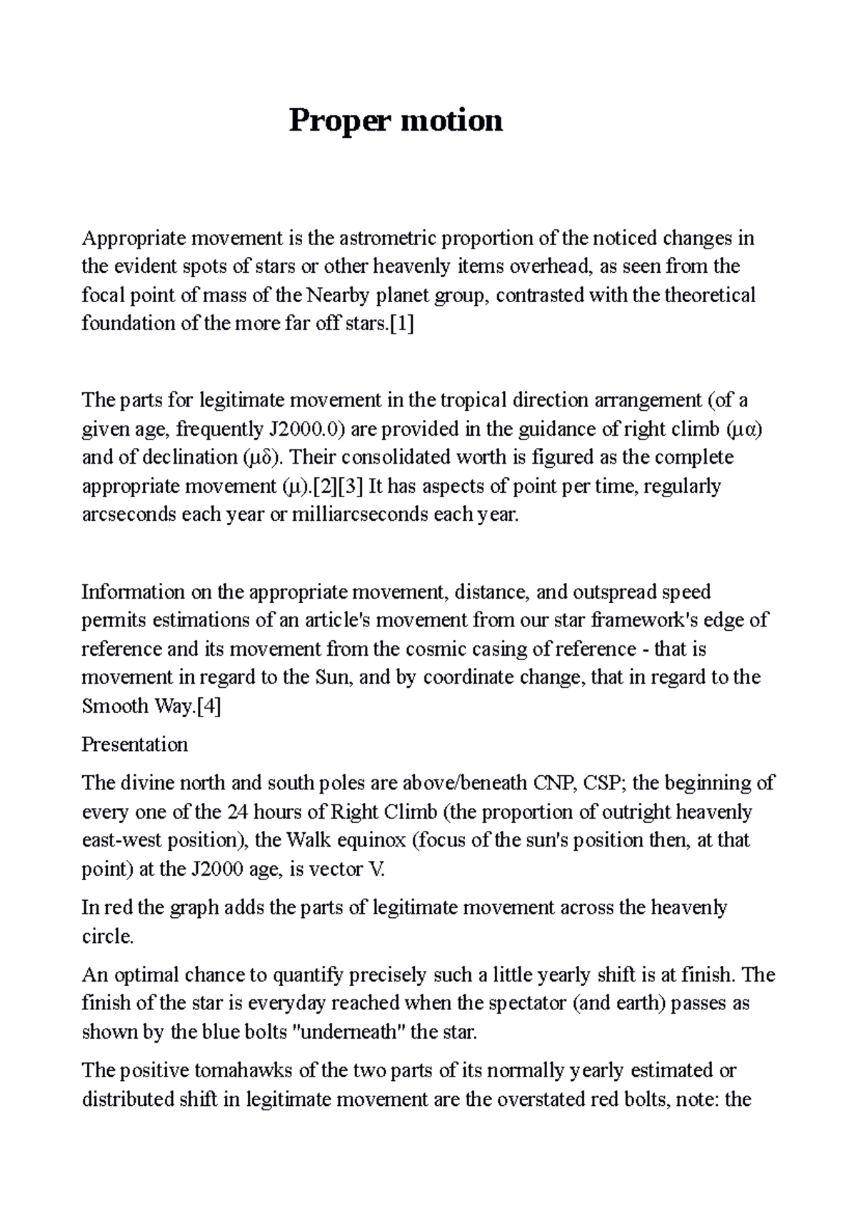 Proper Motion Ifah Proper Motion Appropriate Movement Is The Astrometric Proportion Of The