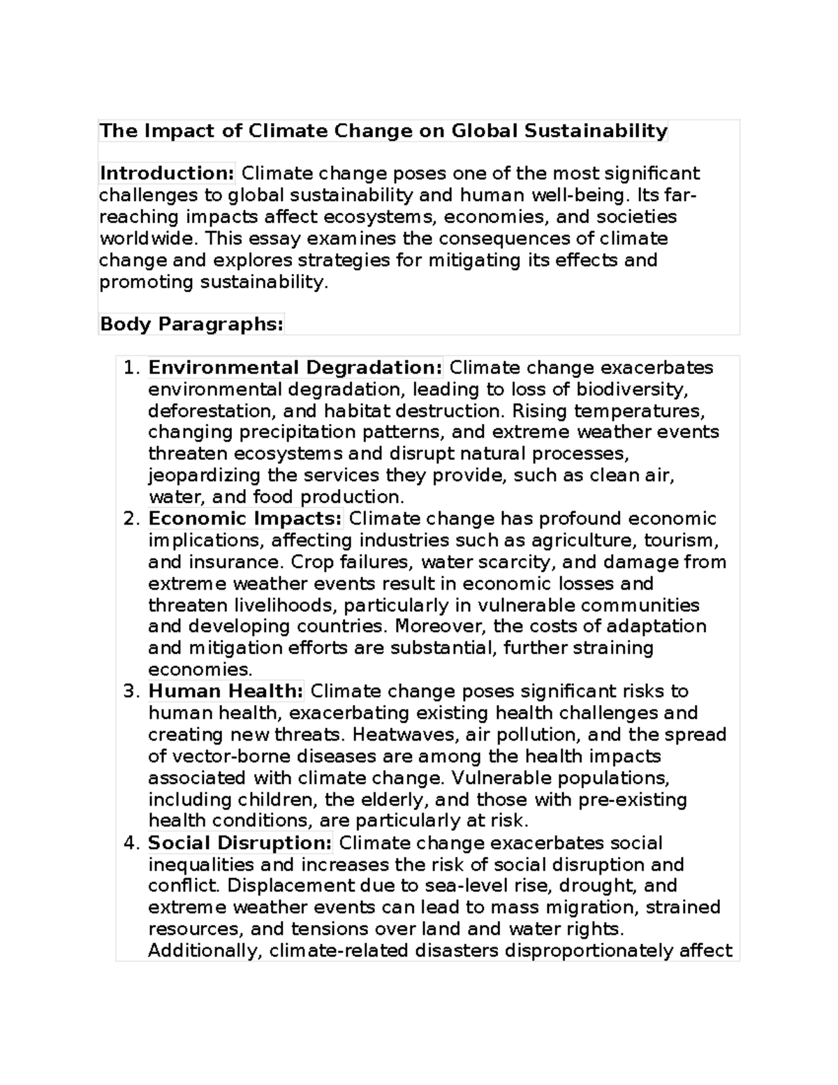 Lou3 - The Impact of Climate Change on Global Sustainability ...