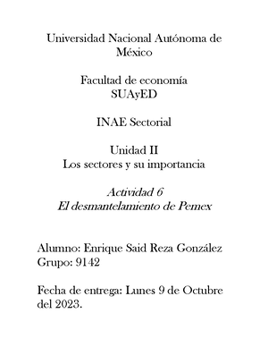 ACTIVIDAD DOS DE INAE - UNIVERSIDAD NACIONAL AUTÓNOMA DE MÉXICO ...
