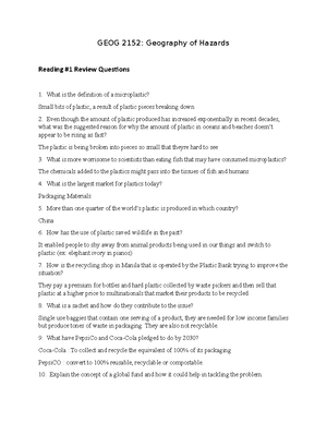 Worksheets - Version C (asn 2) - GEOG 2152F: Geography of Hazards Part ...
