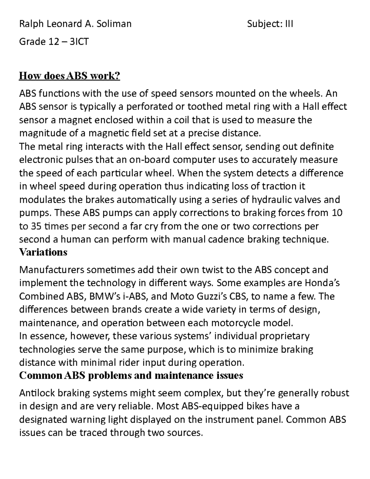 ABS and Non - Ralph Leonard A. Soliman Subject: III Grade 12 – 3ICT How ...