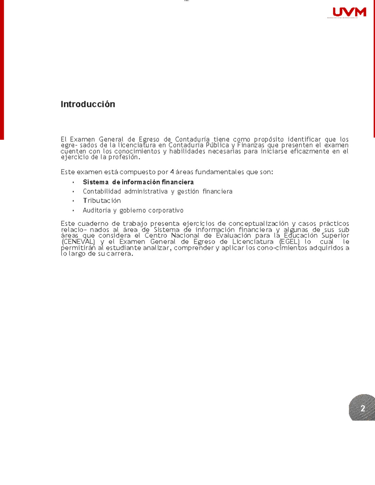 A1 NATC - tarea - Introducción El Examen General de Egreso de ...