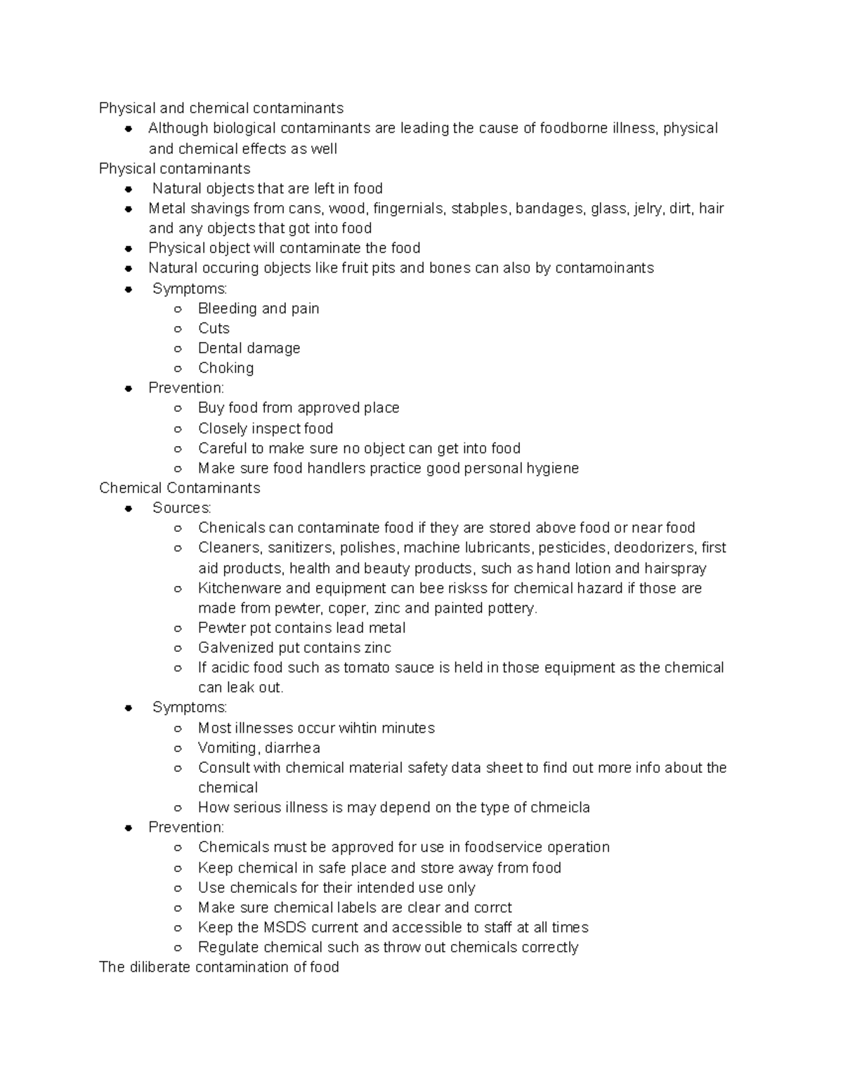 Chapter 3 Contamination, Food Allergens, and Foodborne Illness ...