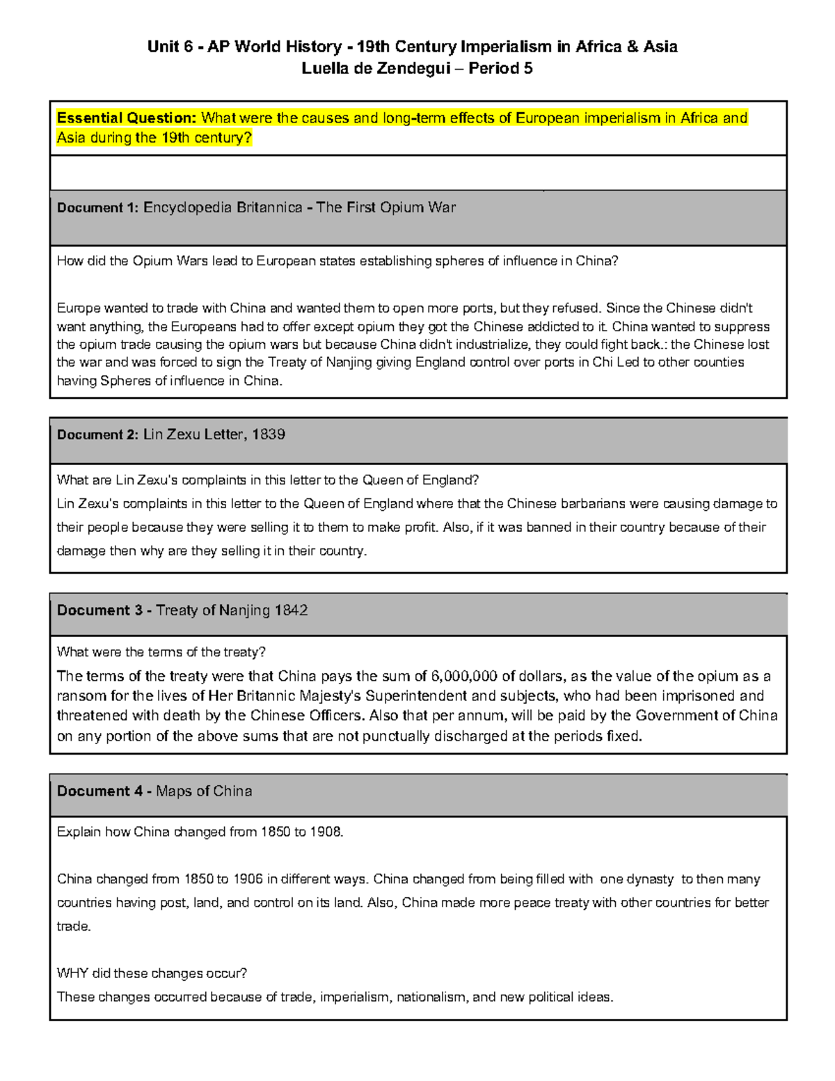 Unit 6Imperialism in Africa Asia - student handout+(1) - Unit 6 - AP ...
