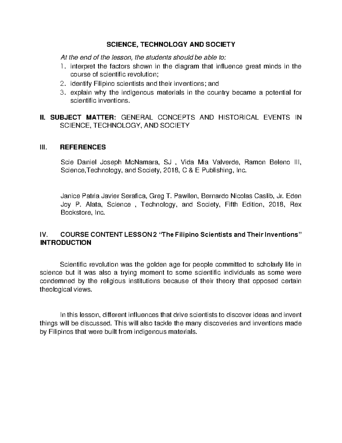 STS Topic 2 Filipino Scientists and Their Inventions - SCIENCE ...