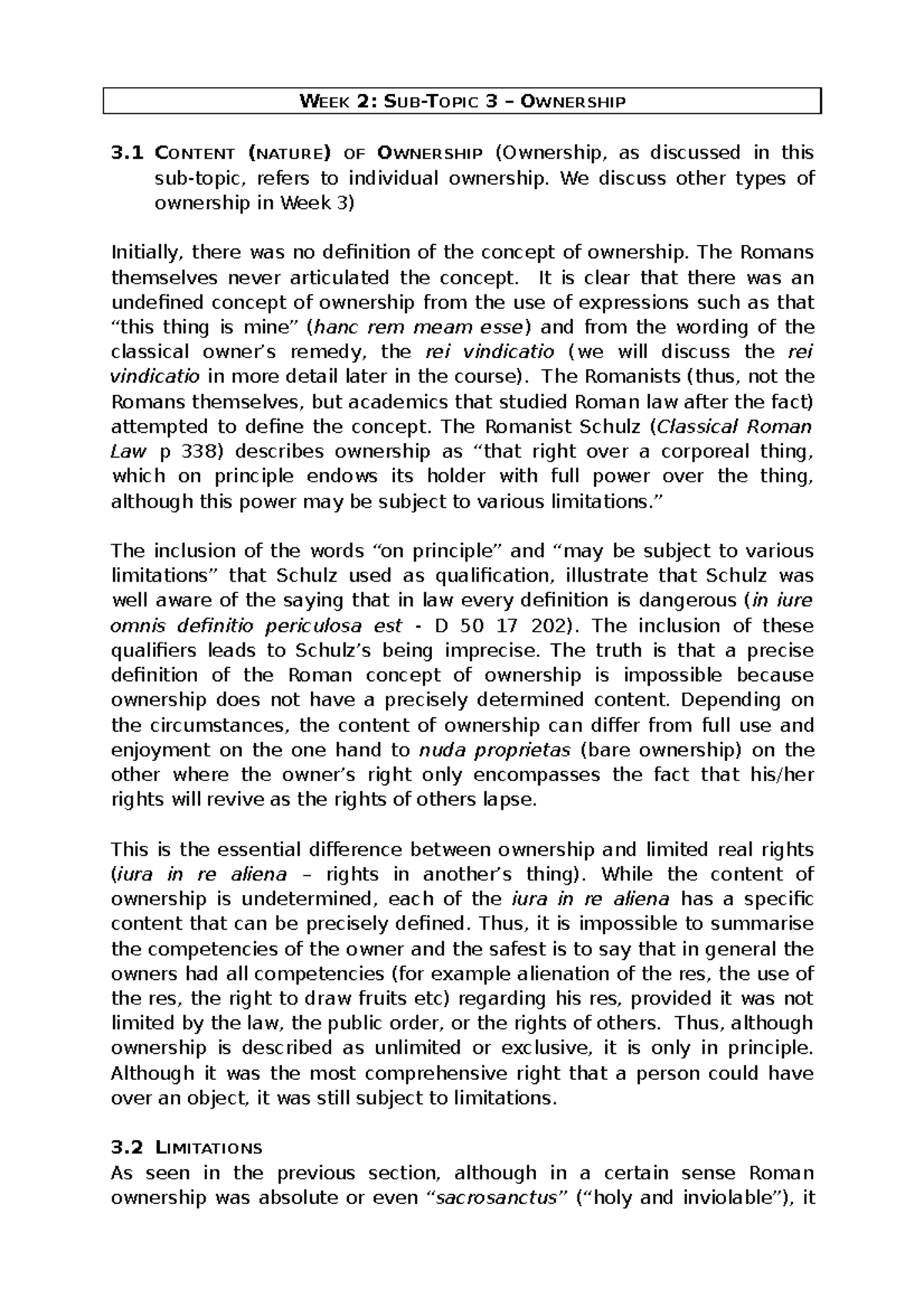 Week 2 topic 3 Theory in Word document - WEEK 2: SUB-TOPIC 3 ...