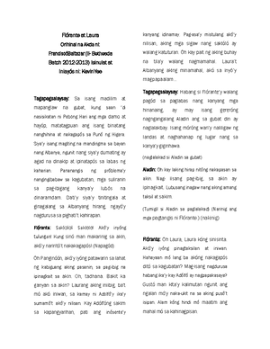 Florante AT Laura Script - Florante at Laura Orihinal na Akda ni ...