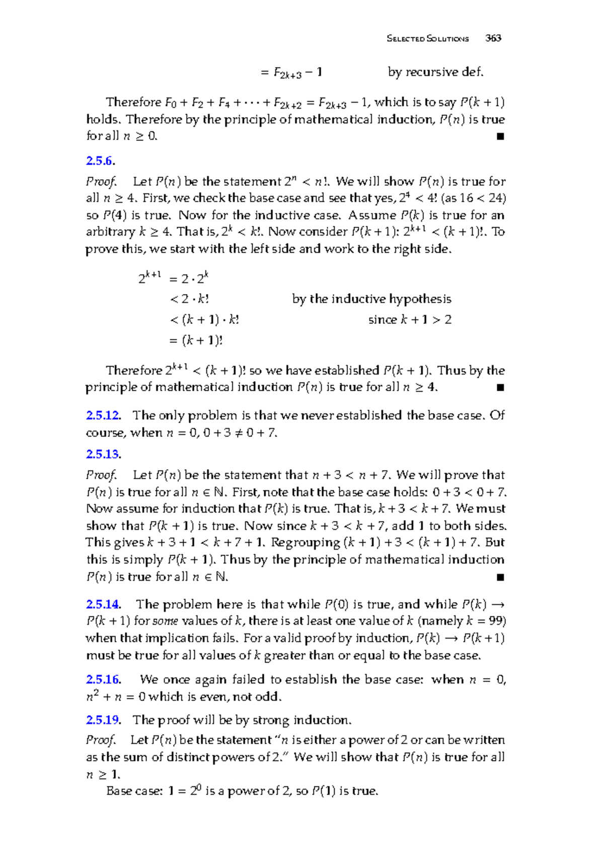 Discrete mathematics-127 - Selected Solutions 363 F 2 k+ 3 − 1 by ...