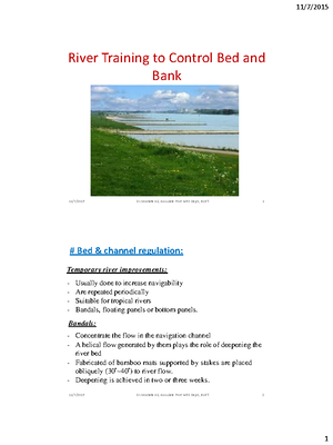 5 River Training to guide flow - River Training to Guide Flow ...