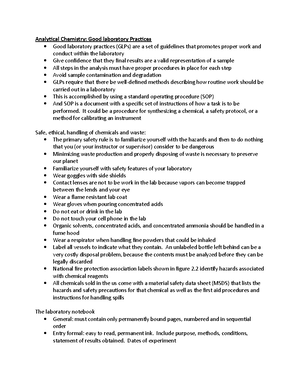 Quant chapter 1 notes - chapter 1- the analytical process The 5 steps ...