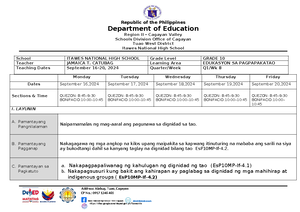 DLP Trigonometric Ratios - Detailed Lesson Plan in Mathematics 9 Topic ...