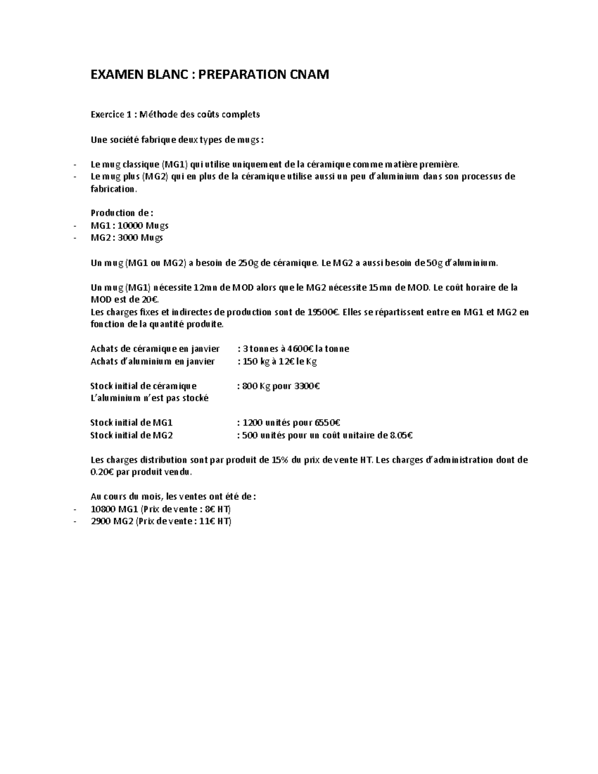 Preparation CNAM - Document de préparation pour l'examen du cnam ...