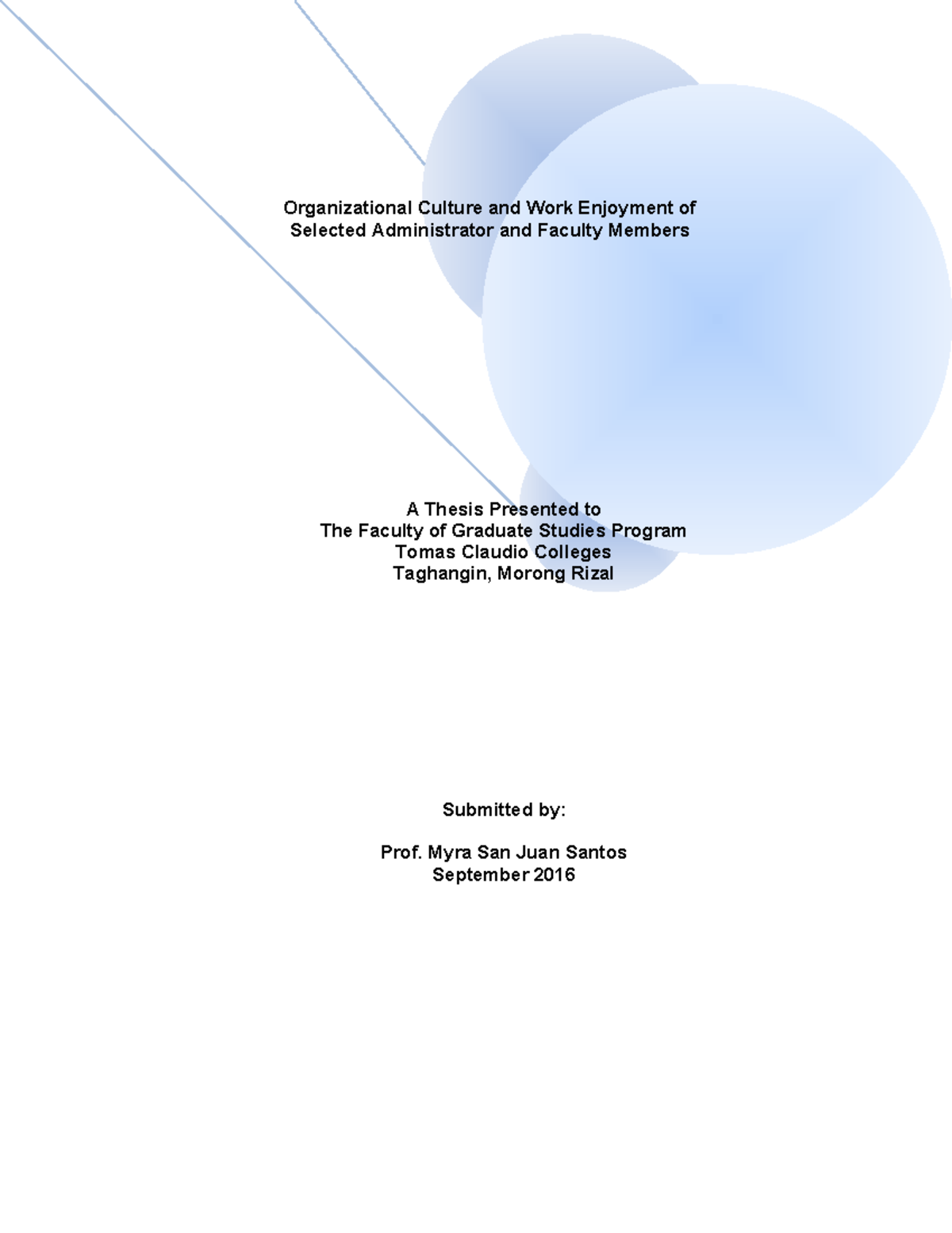 Dean Myra - research 11 - 5641 - Organizational Culture and Work ...