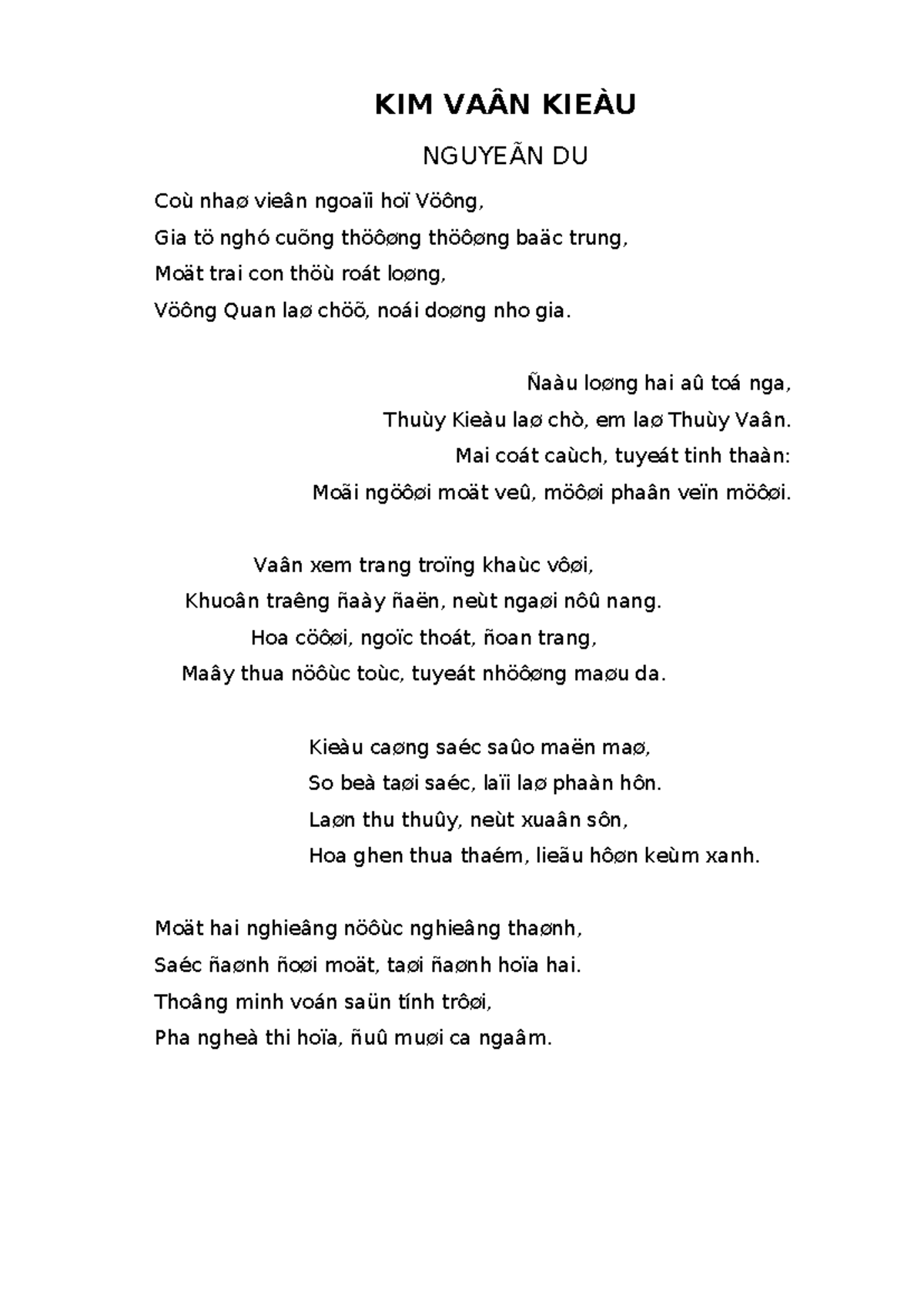 Bt2 - Bài tập tin học cơ sở - KIM VAÂN KIEÀU NGUYEÃN DU Coù nhaø vieân ...