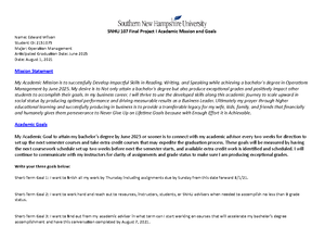 SNHU 107 Transition Checklist - SNHU 107 Academic Transition Checklist ...