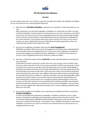 PSY 321 Module Six Essay - Module Six Short Essay Courtney Smith ...